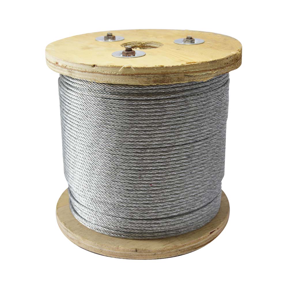 Cable acero galvanizado 6 x 7 Rollo 200 Mts 1/8"